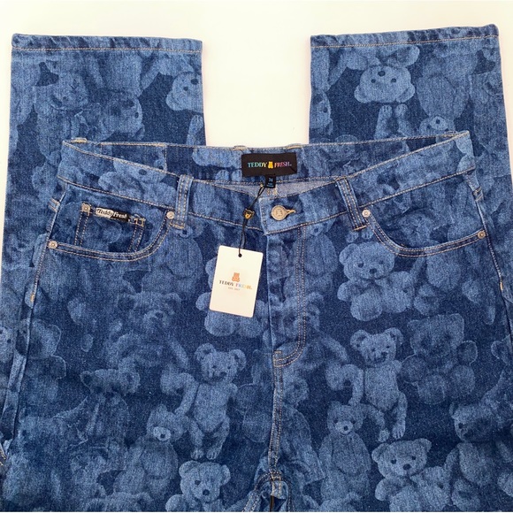 Teddy Fresh | Jeans | Teddy Fresh Bear Print Jeans | Poshmark